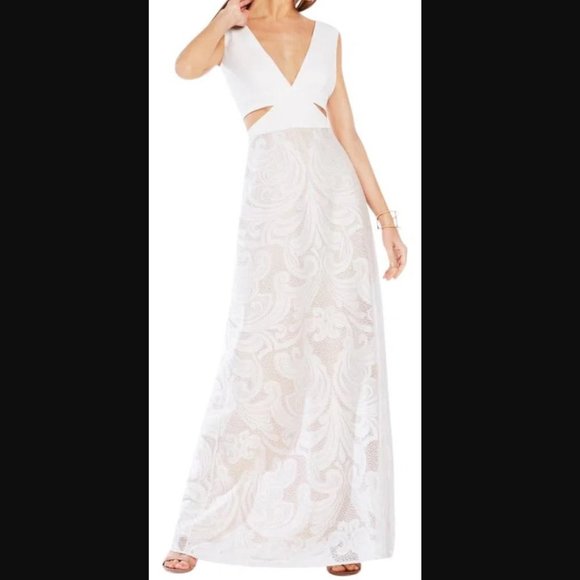 BCBGMaxAzria | Dresses | Nwt Bcbgmaxazria Marilyne Swirl Lace Cutout ...